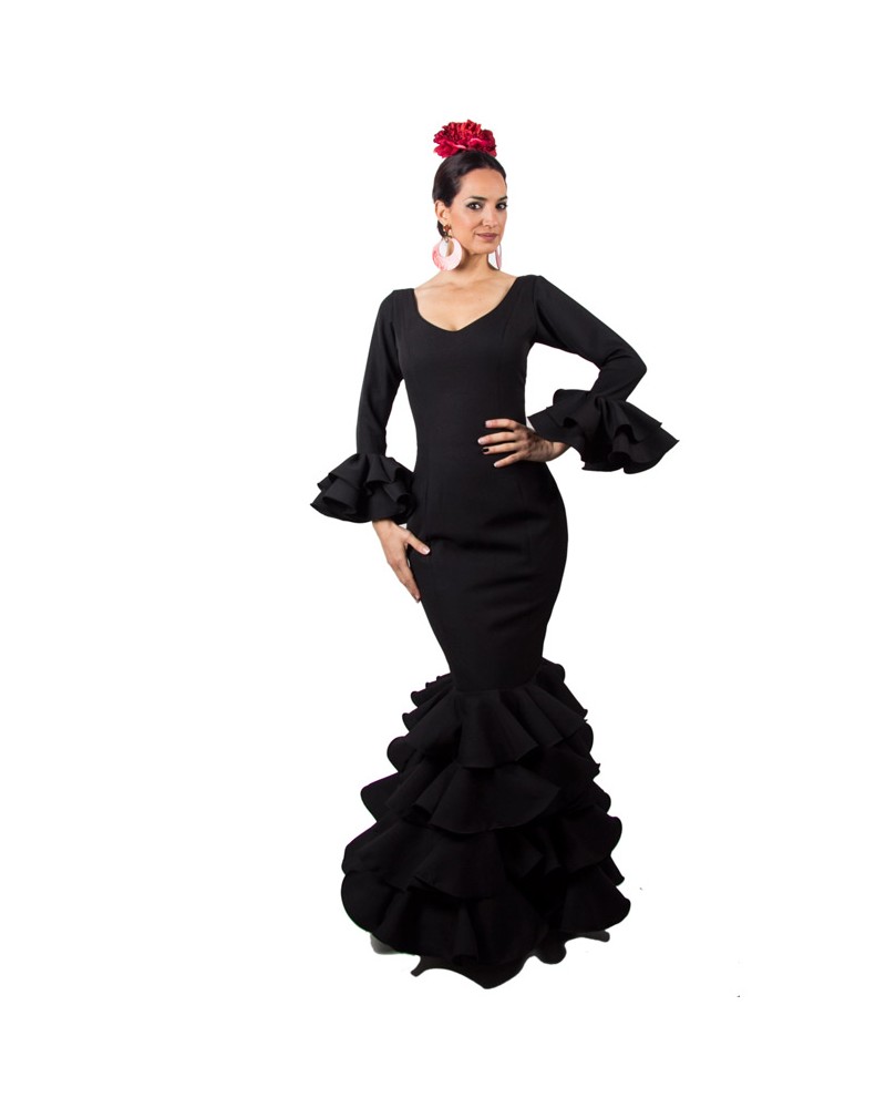 Andalusian Dress for sale red colour, Size 46 - El Rocio